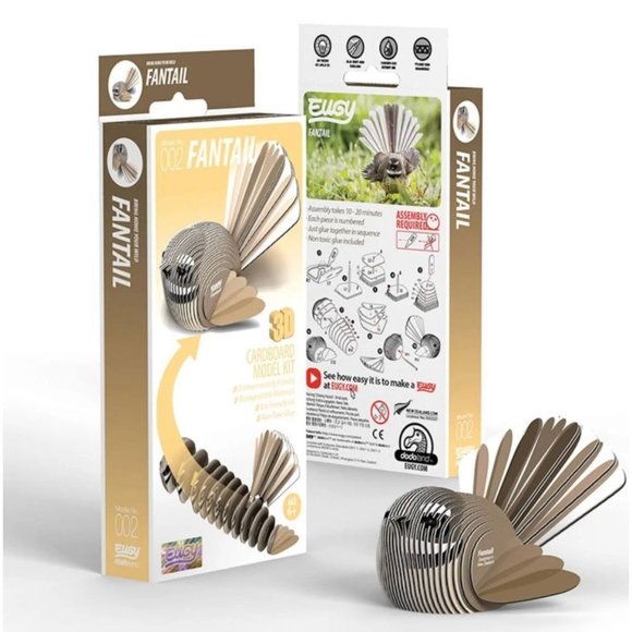 Toys | New Eugy 02 Fantail Ecofriendly 3d Paper Bird Puzzle | Poshmark